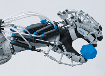 First look at Festo's pneumatic ExoHand HMI system