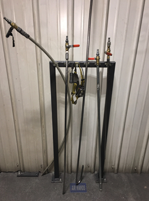 How should you select air wands and blow guns?